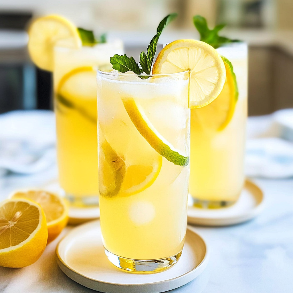 Amazing Sparkling Lemonade Mocktail for Refreshing Joy
