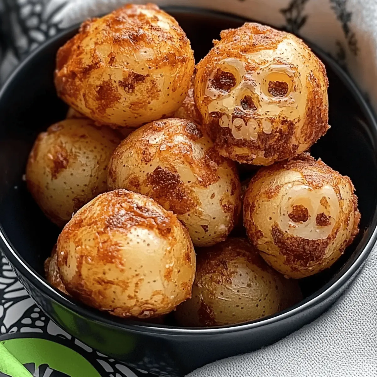 Delicious Skull Potato Bites: A Spooky Roasted Treat for Halloween