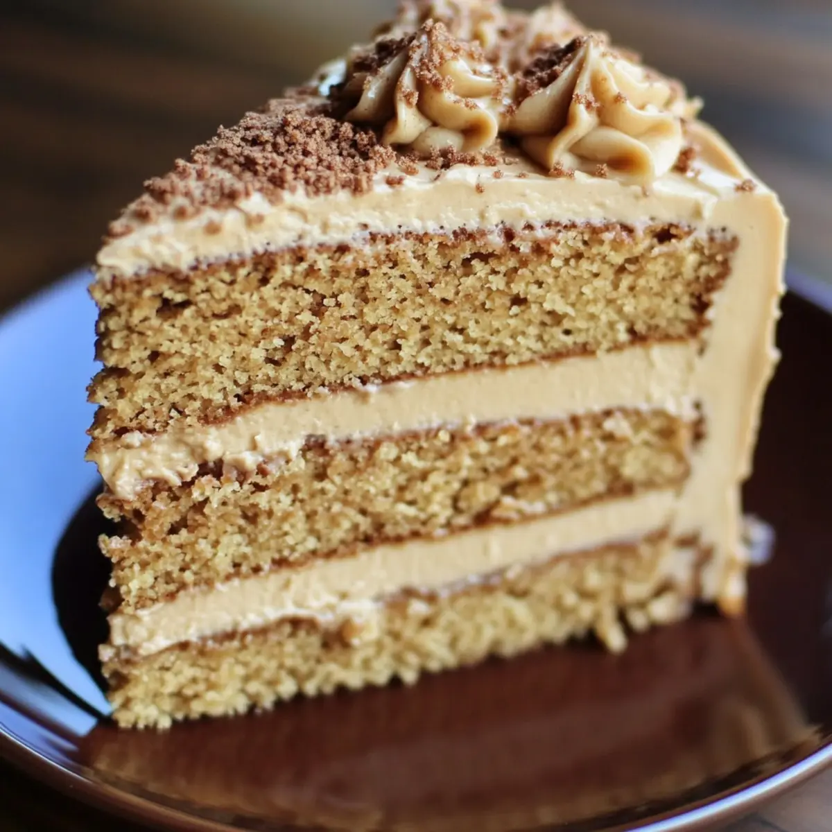 Decadent Caramel Coffee Buttercream Cake