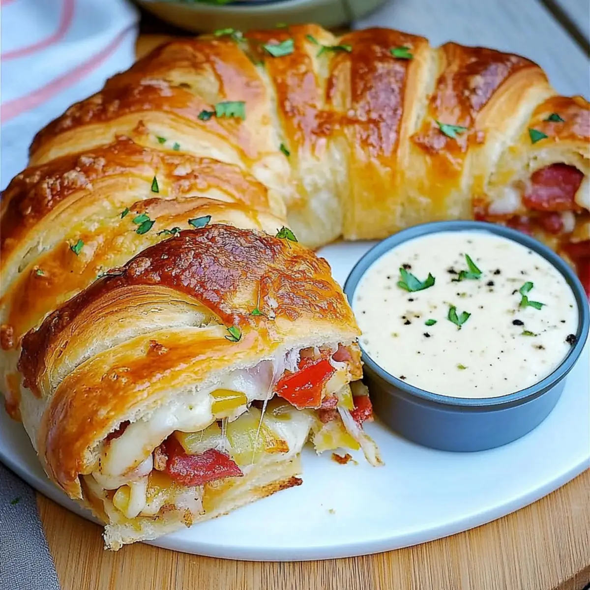 Italian Crescent Roll Sandwich Bake