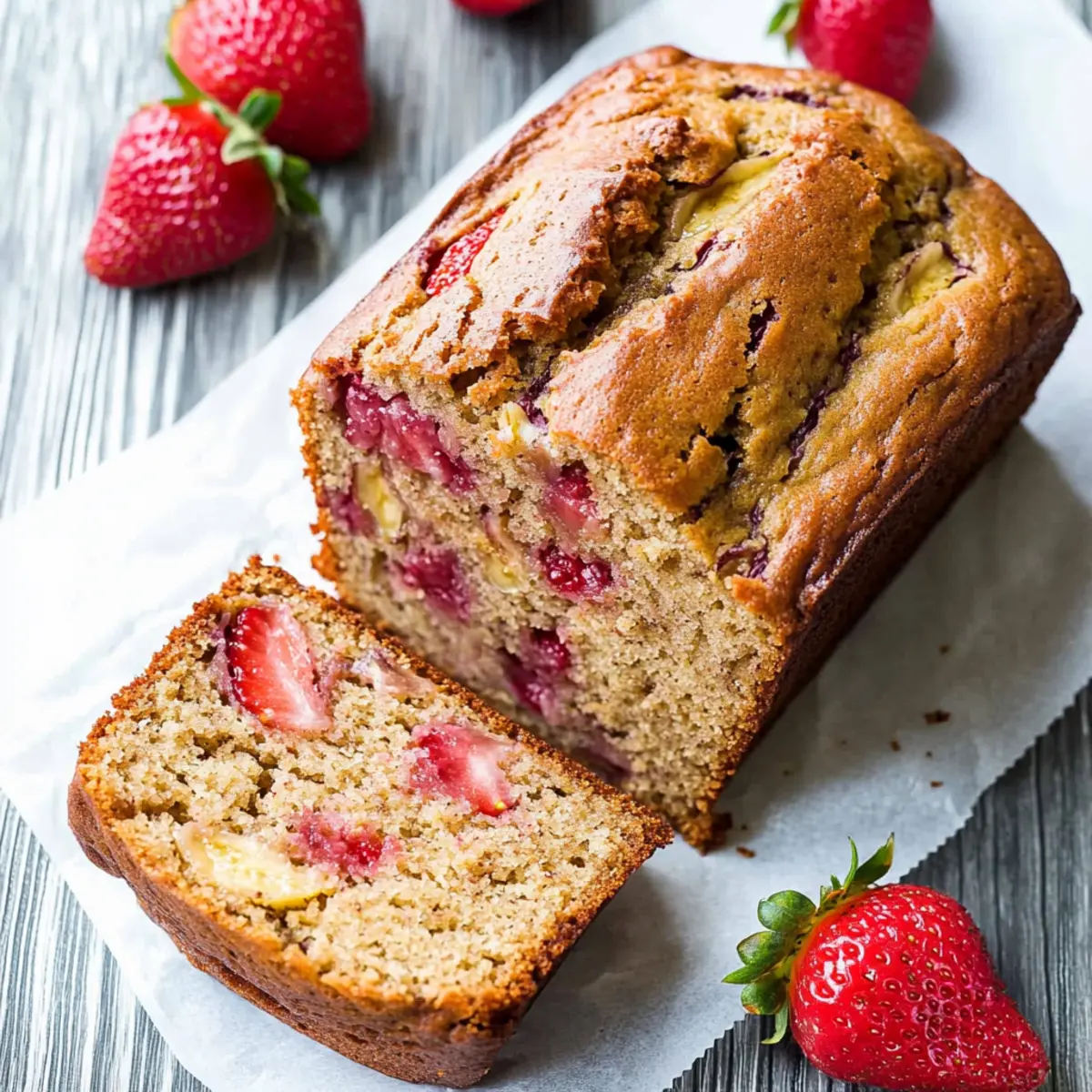 Delicious Strawberry Banana Bread Recipe with Cassava Flour