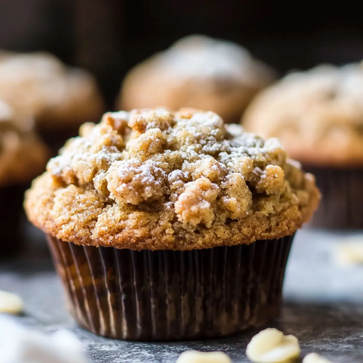 Delicious Coffee Cake Muffins with Crunchy Cinnamon Crumb Topping