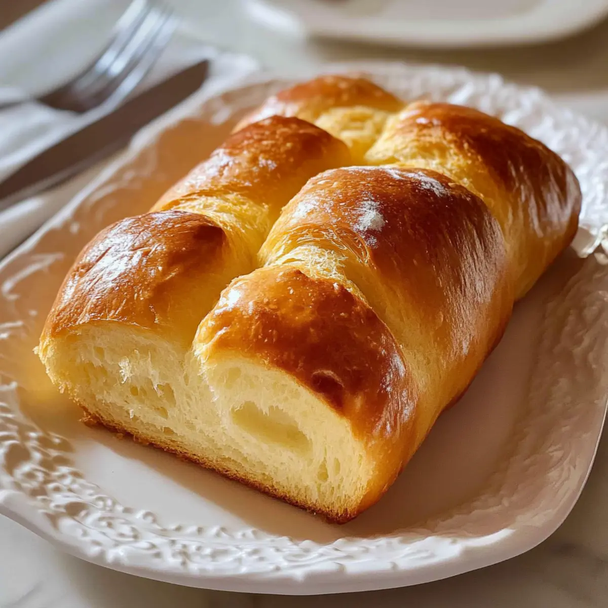 Soft Fluffy French Bread with Sweetened Condensed Milk Recipe