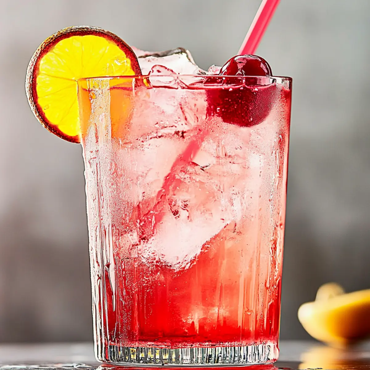 Delightful Dirty Shirley Pink Cocktail Recipe with Vodka Fizz