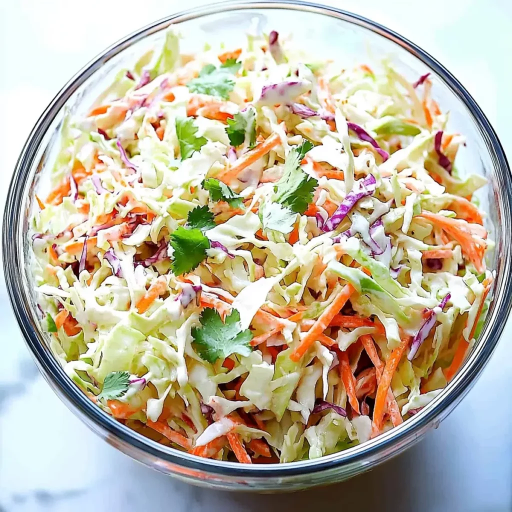 Coleslaw with yogurt - Quick and Easy Greek Yogurt Coleslaw