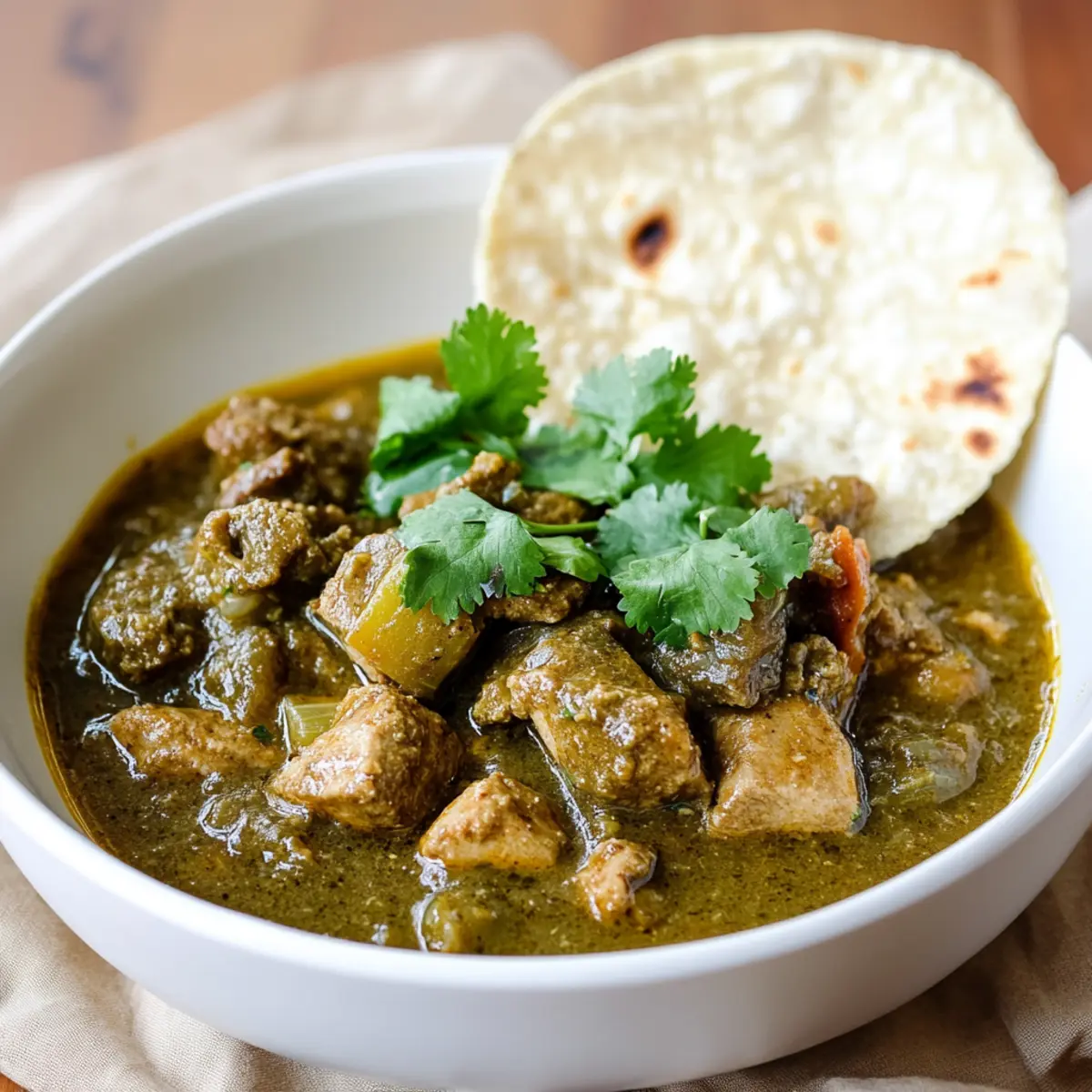 Delicious New Mexico Green Chile Stew with Tender Pork Shoulder