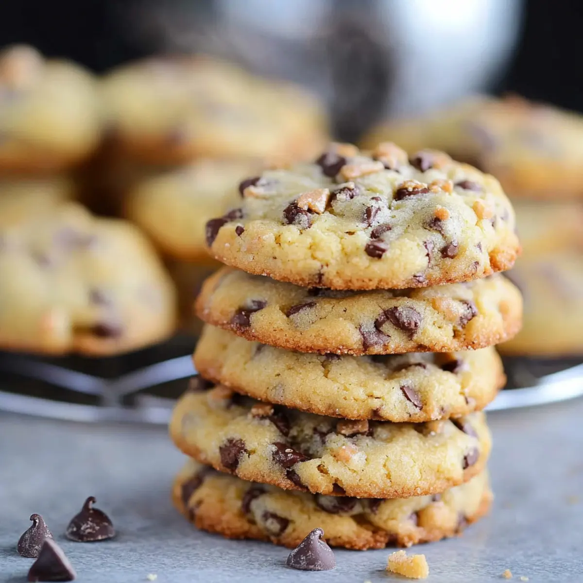 Chocolate Chip Toffee Shortbread Cookies - Delicious Recipe