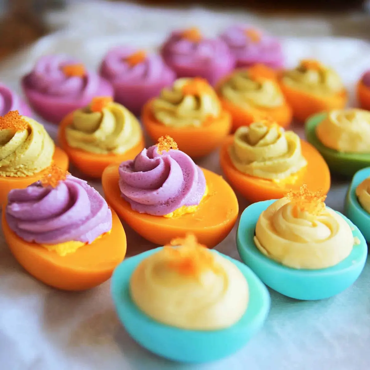 Colorful Deviled Eggs: Fun and Easy Dyed Variation